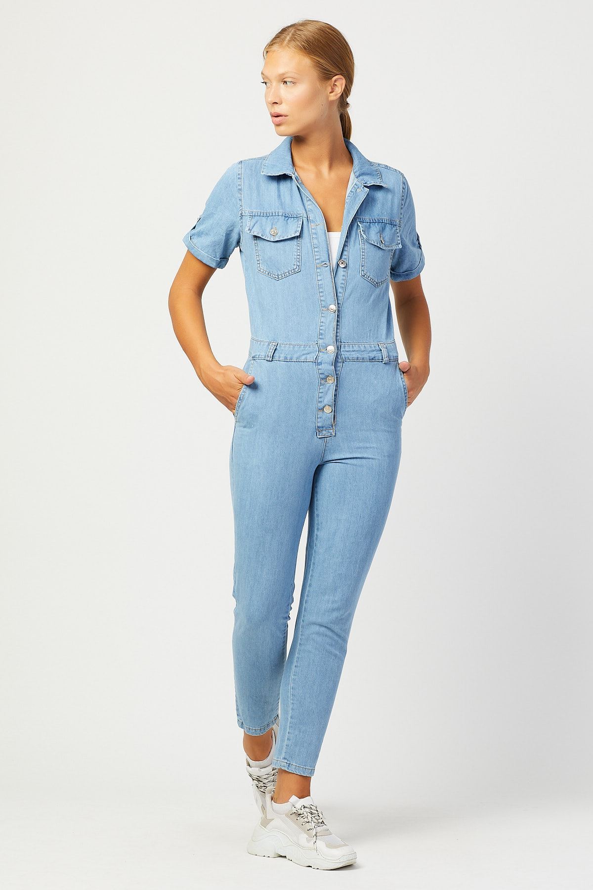 Kadın Kot Tulum - GimerAVM - Online Giyim ve Ayakkabı sitesi